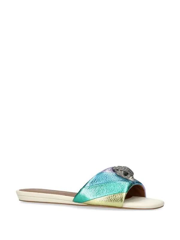 Kurt Geiger Kensington Metallic-effect Leather Sandals